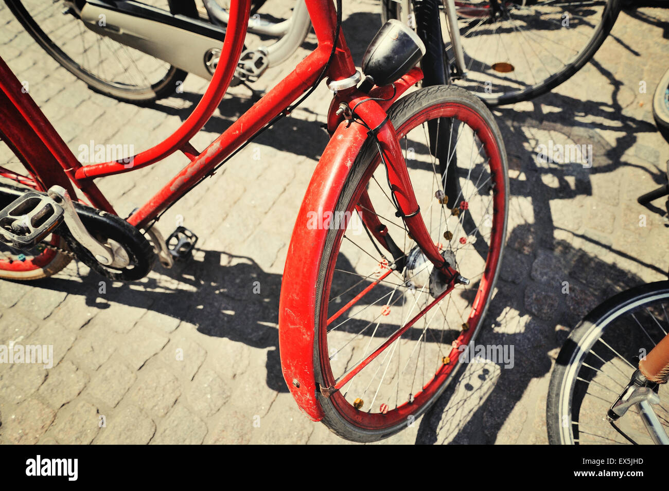 Bicycle in the street Stock Photo - Alamy