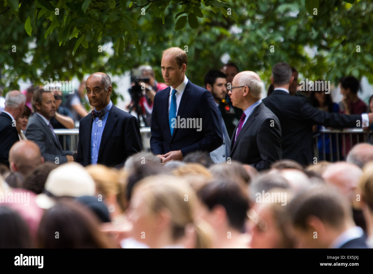 Hyde Park, London, July 7th 2015. Families of the victims and survivors ...