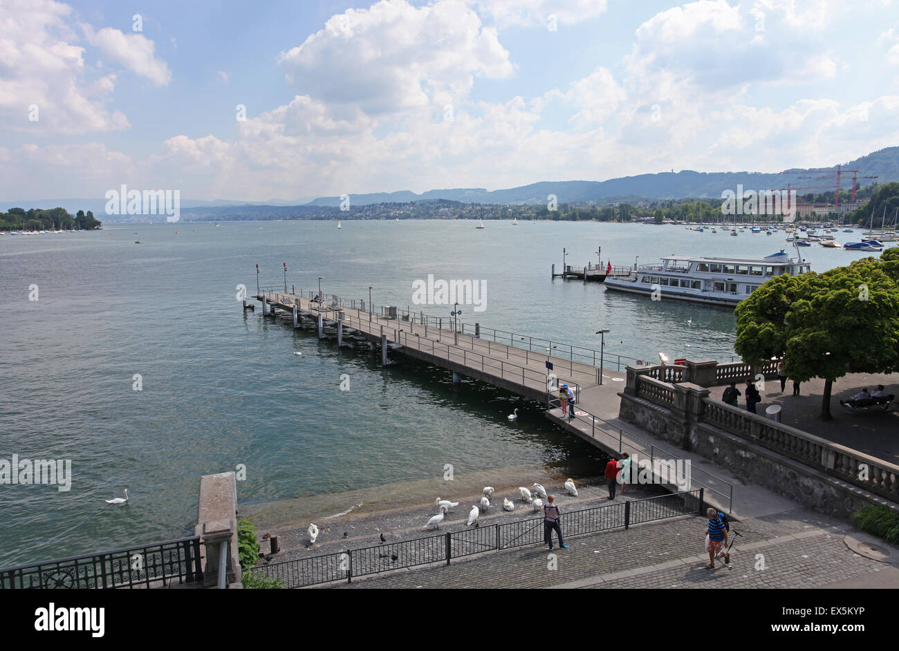 Lake Zurich Zurichsee Switzerland Stock Photo - Alamy