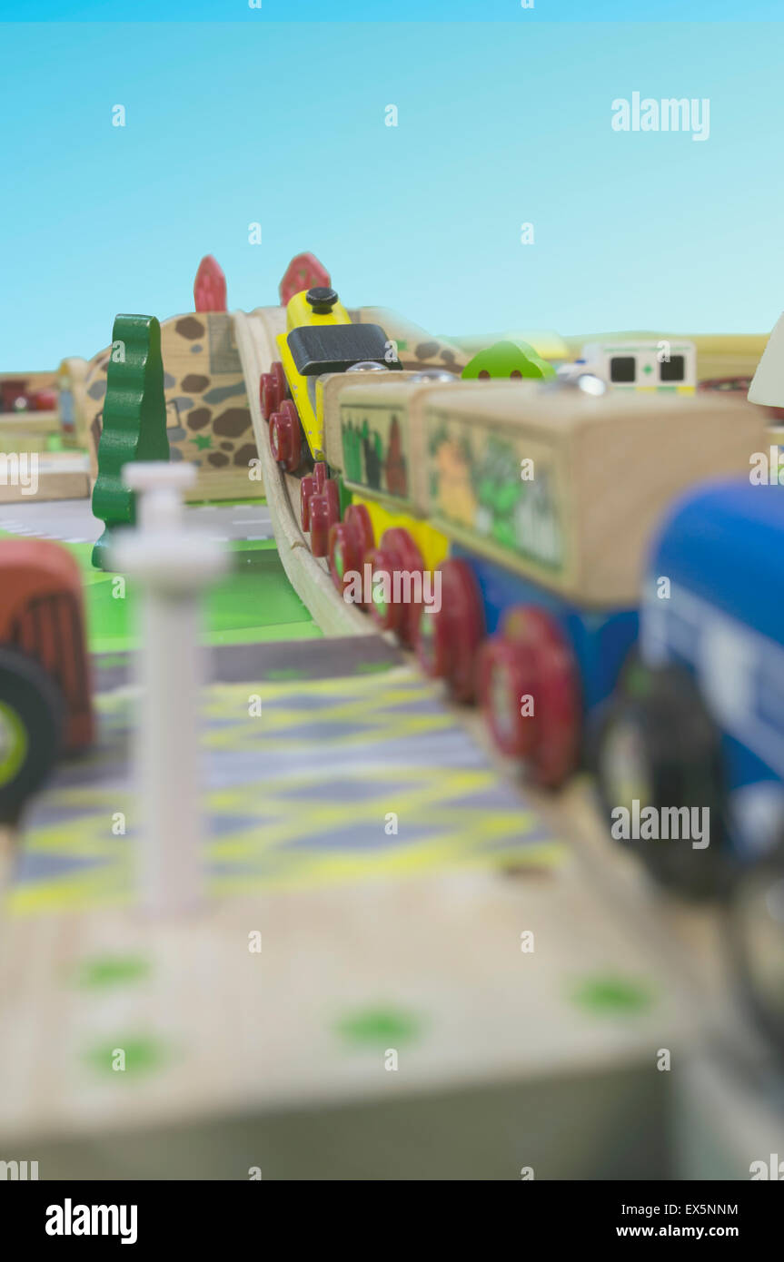 child play playground children traffic train car automobile Stock Photo ...