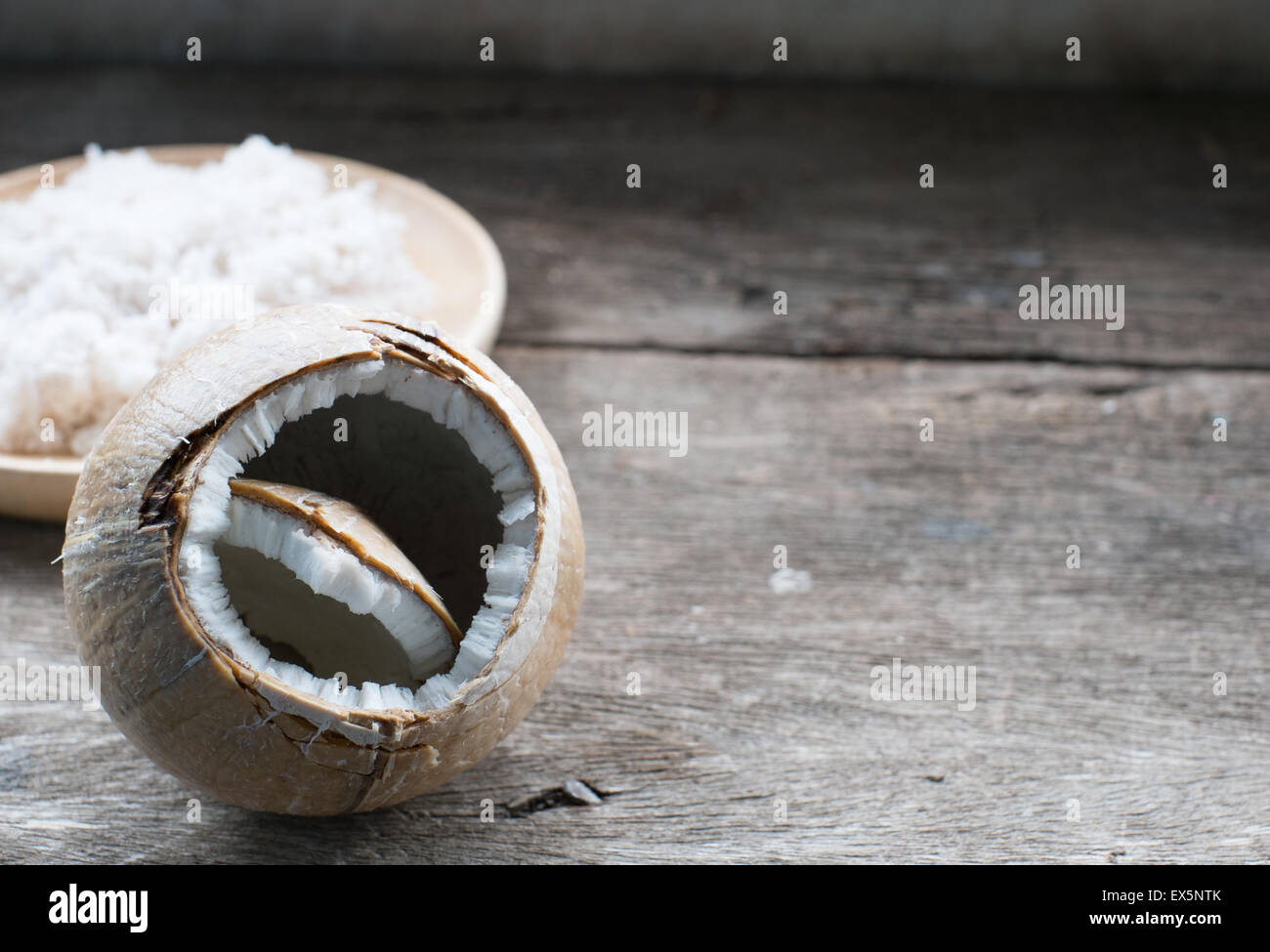 Shredded coconut meat hi-res stock photography and images - Alamy
