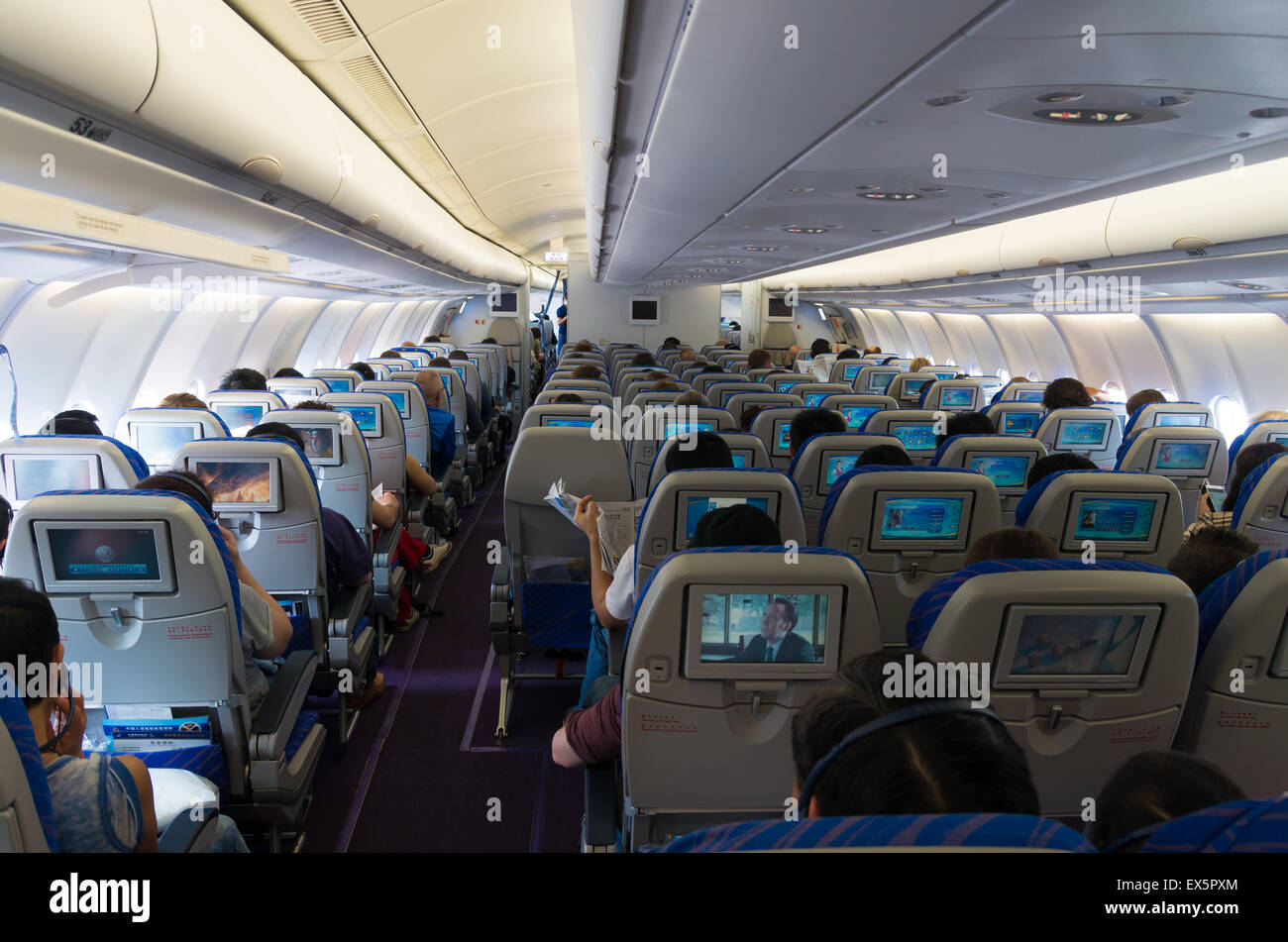 interior of a China Southern Airlines Company Limited (CSN) commercial ...