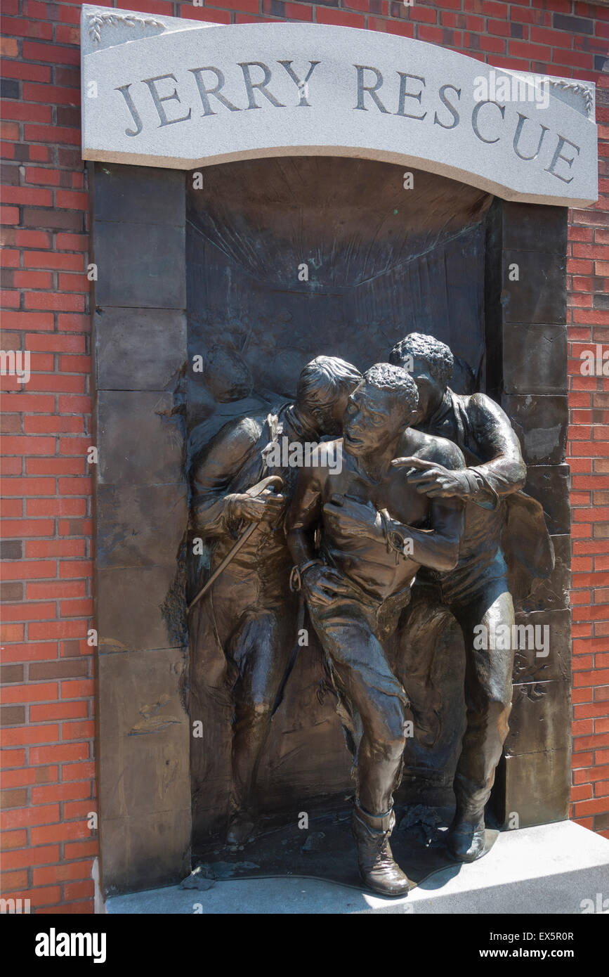 Jerry rescue monument in Syracuse NY Stock Photo - Alamy