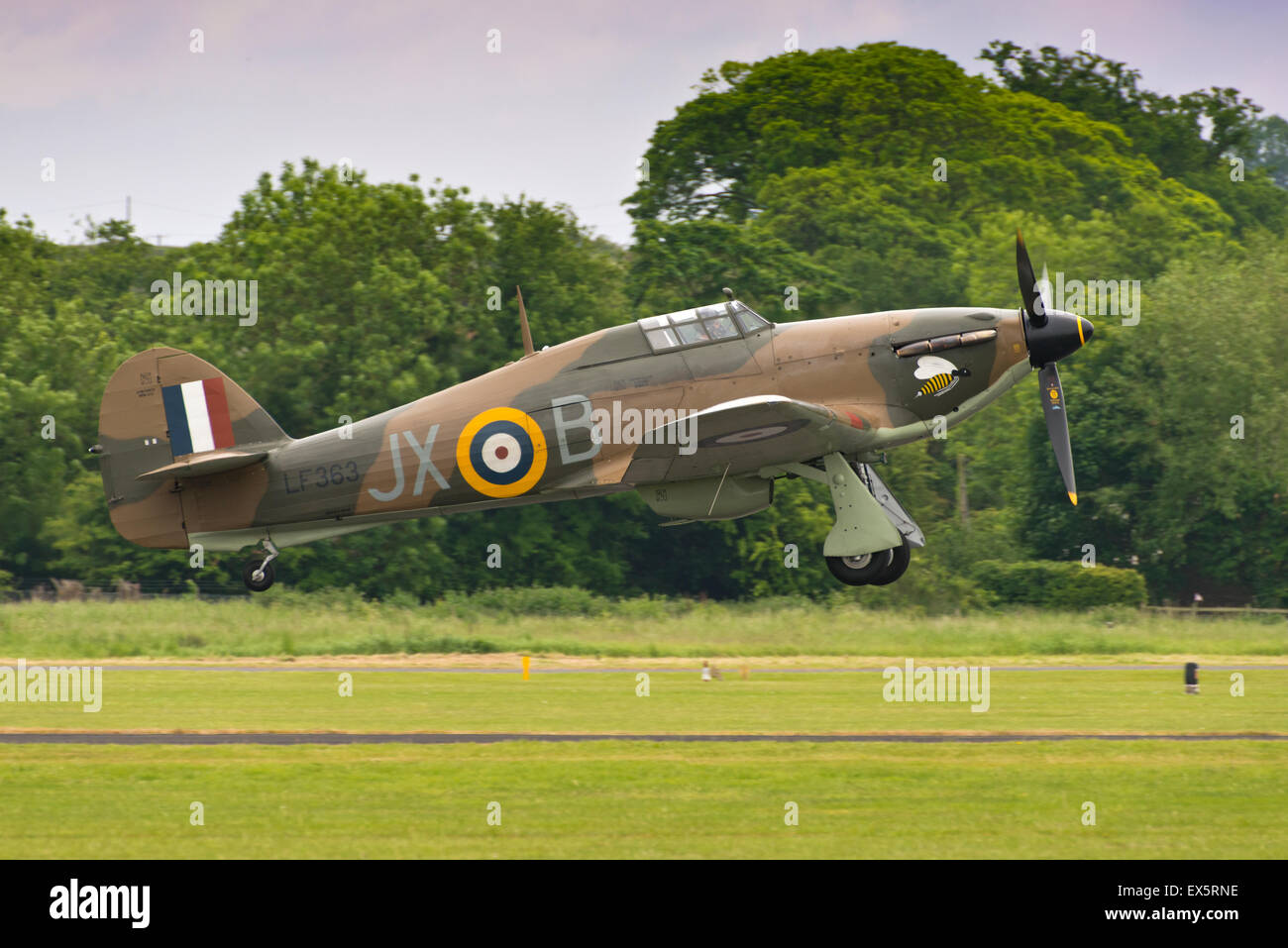 Hurricane LF363 (Mk IIc) Raf Cosford Air Show England Uk Stock Photo ...