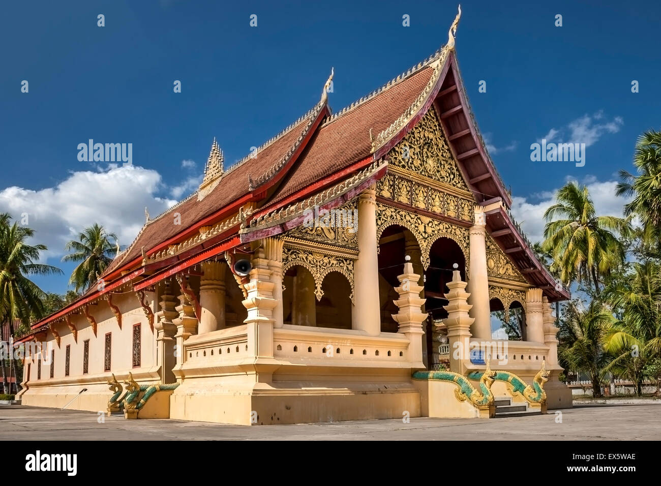 Buddhist temple at Laos Stock Photo - Alamy