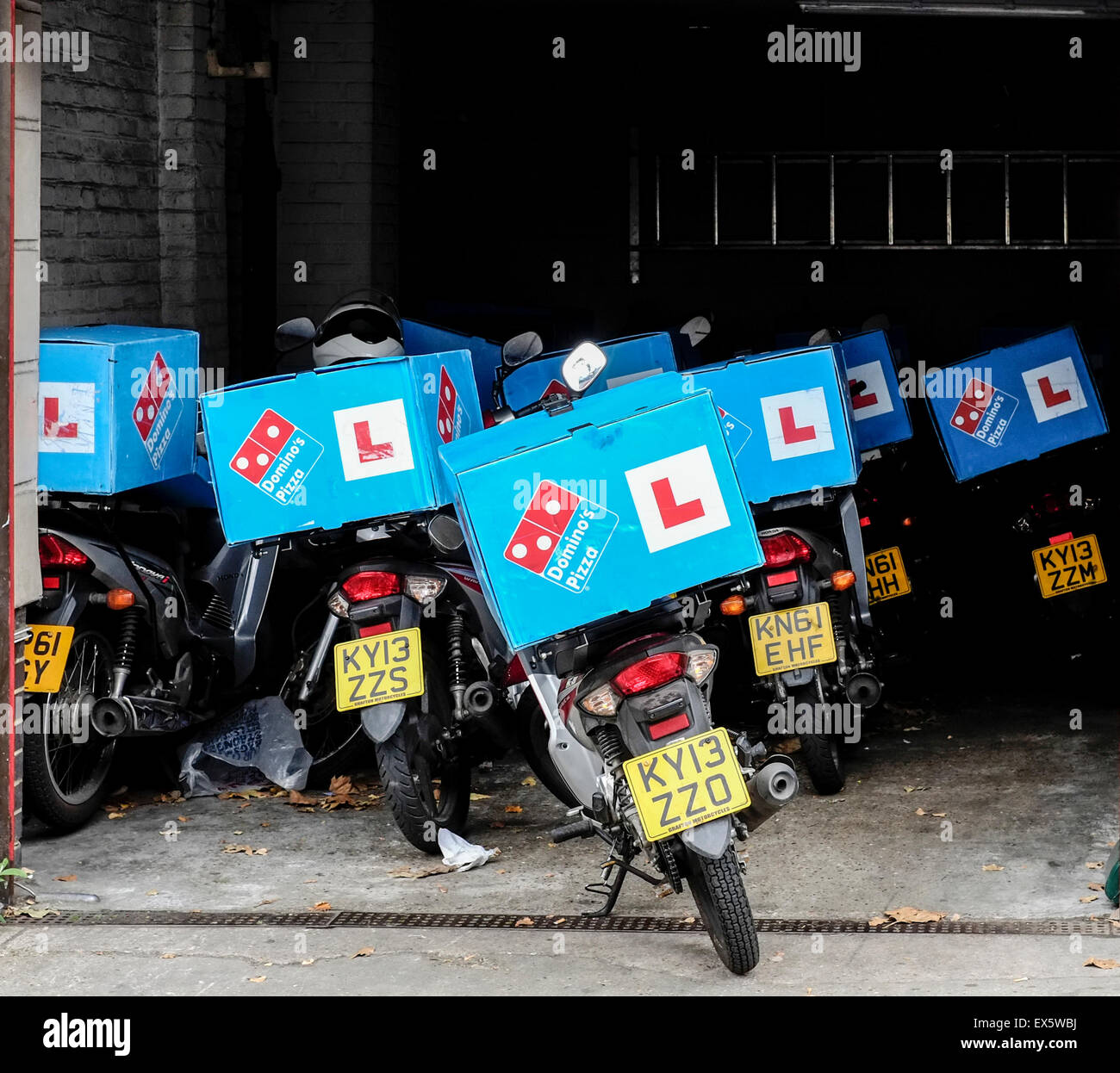 Scooters pizza hi-res stock photography and images - Alamy