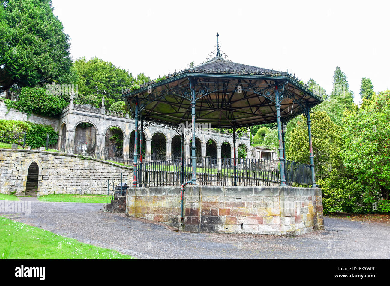 The bandstand at Alton Towers Estate Theme Park Gardens Staffordshire ...