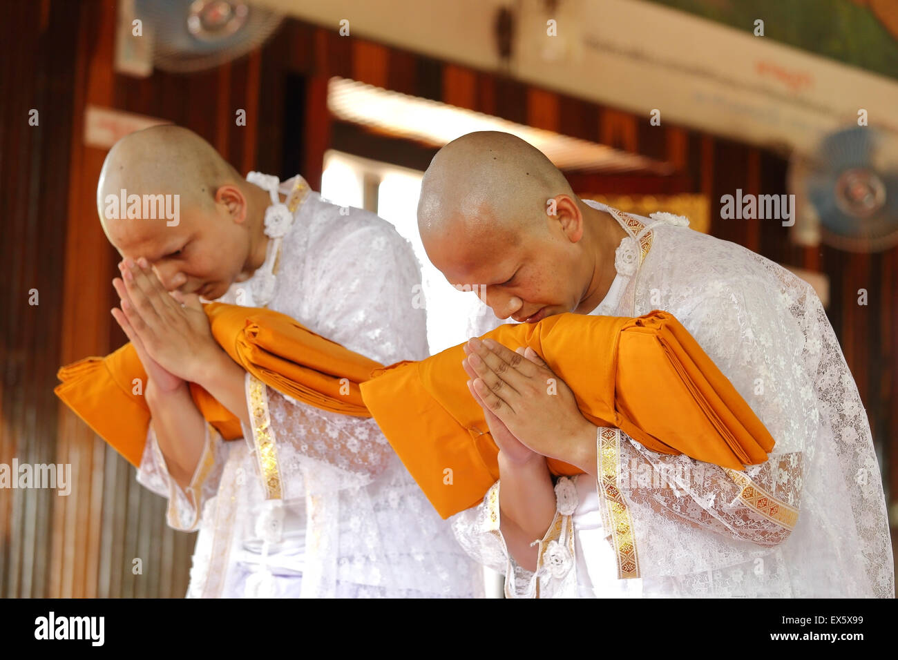 the ordination ceremony that change the Thai young men to be the new ...