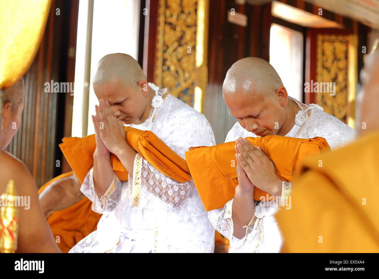 the ordination ceremony that change the Thai young men to be the new ...