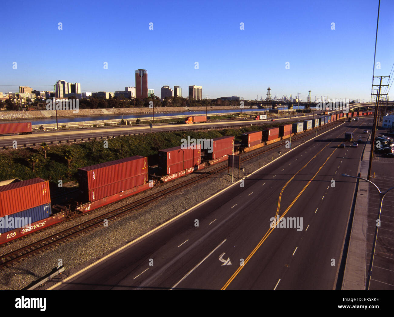 Transportation of containers hi-res stock photography and images - Alamy
