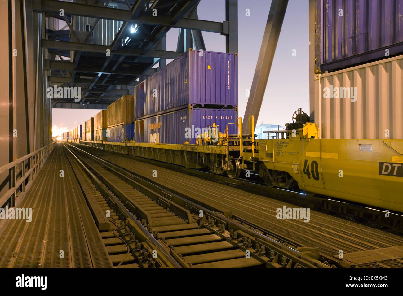 train on bridge Stock Photo - Alamy