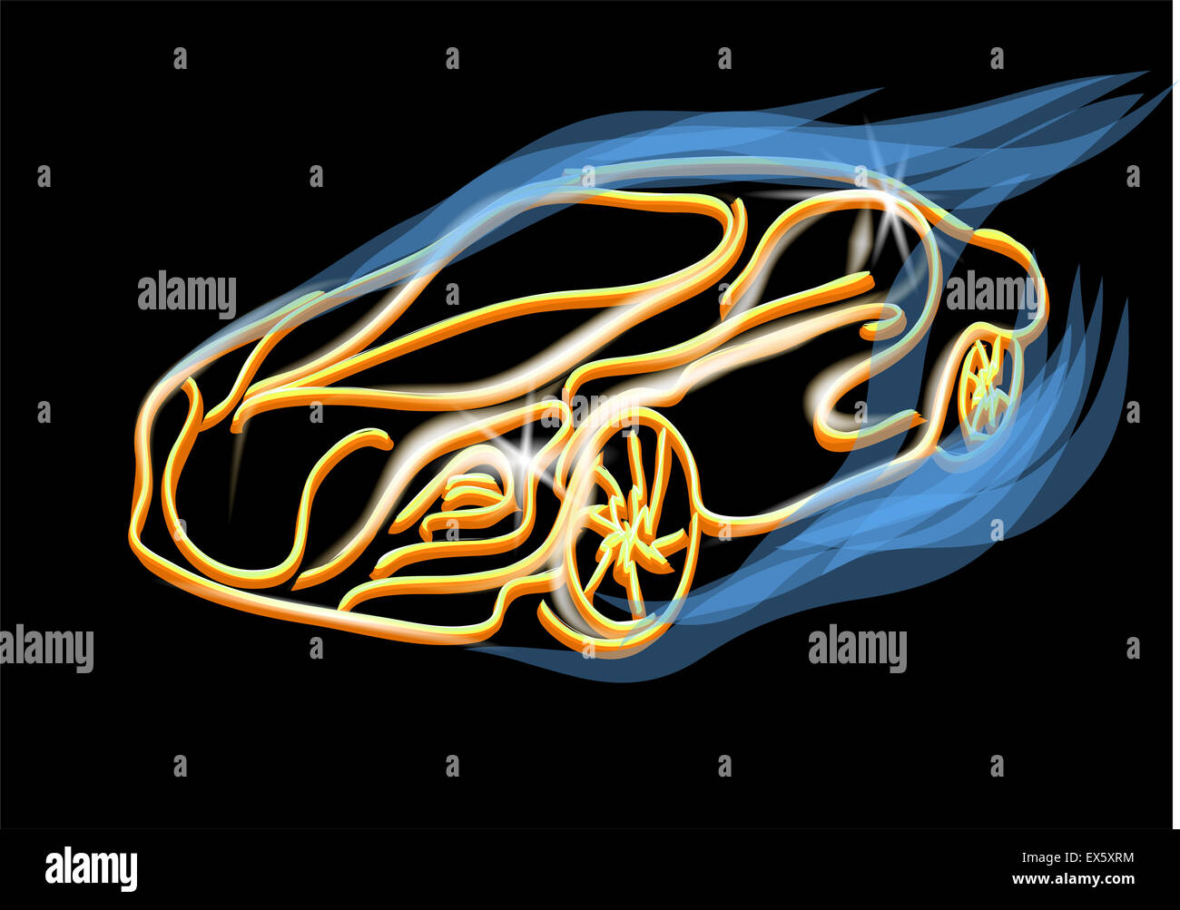 Abstract light car silhouette hi-res stock photography and images - Alamy
