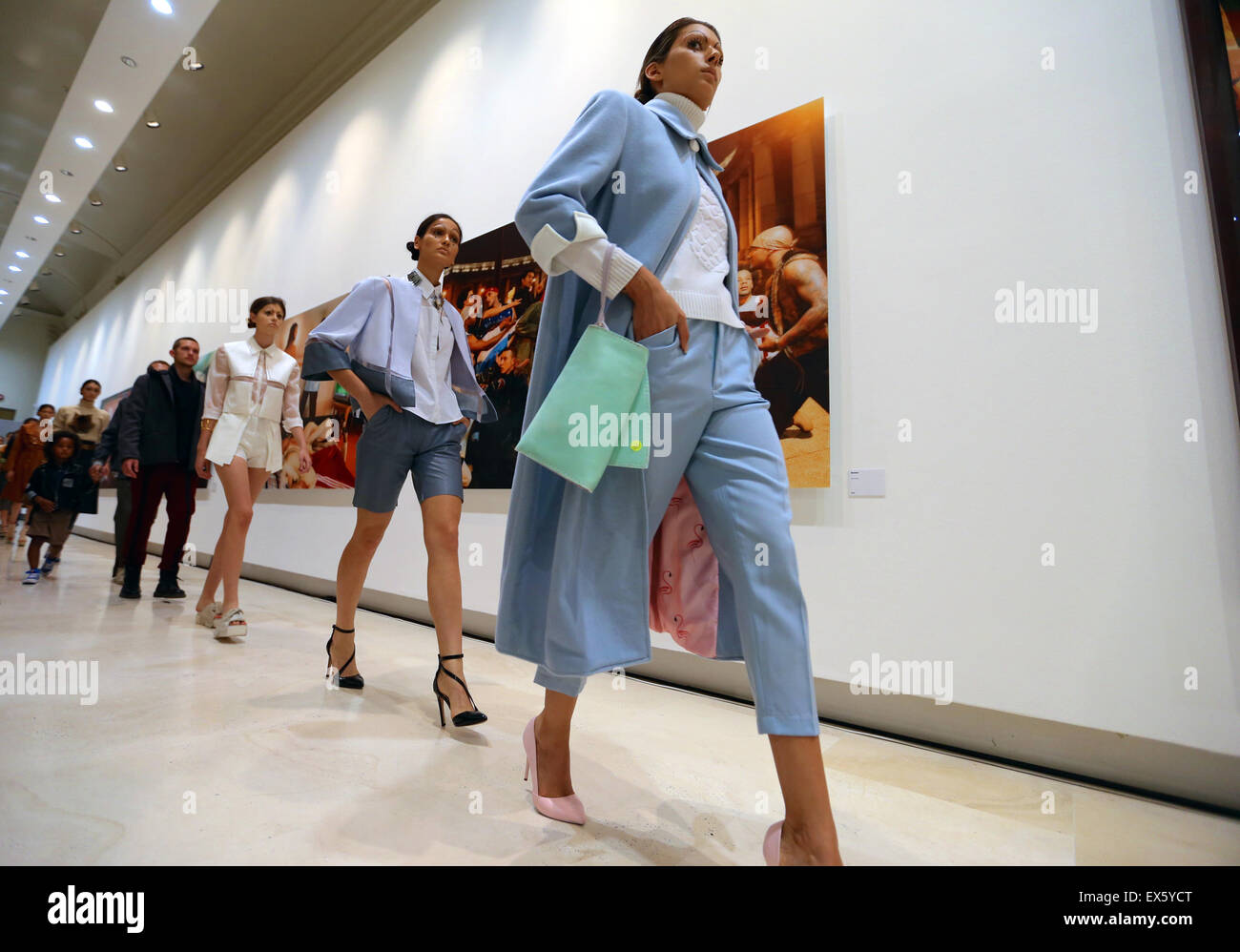 Rome, Italy. 6th July, 2015. Models present the creations of European ...