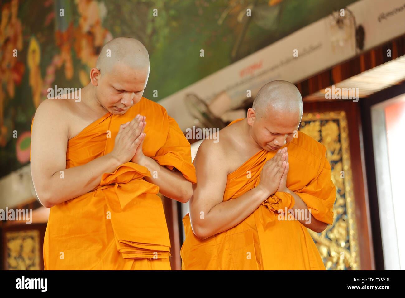 the ordination ceremony that change the Thai young men to be the new ...