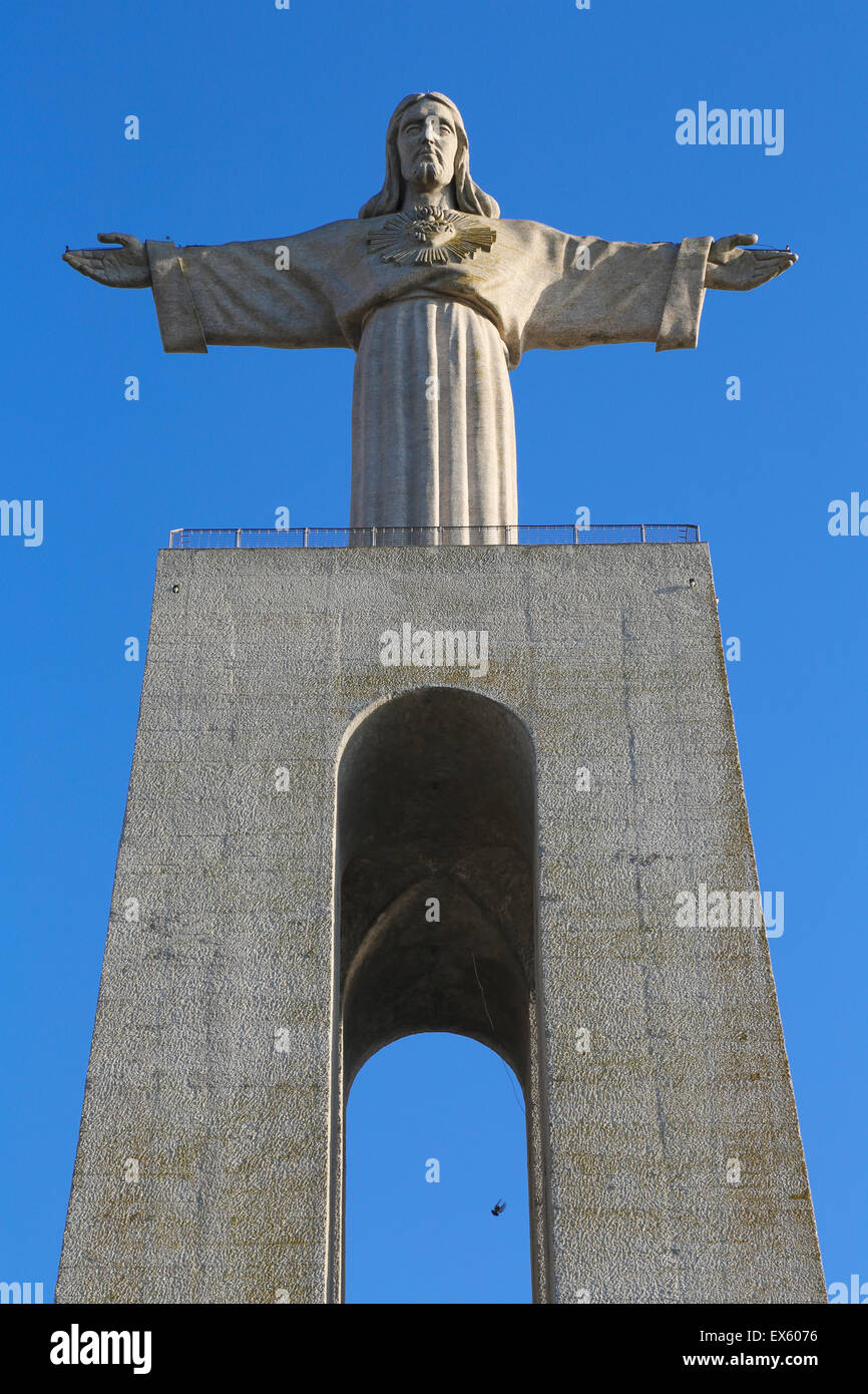 The Cristo Rei monument of Jesus Christ in Lisbon, Portugal Stock Photo ...