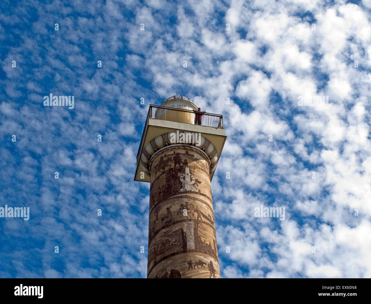 Astoria, Oregon, USA. Astoria Column is a tower overlooking the mouth ...