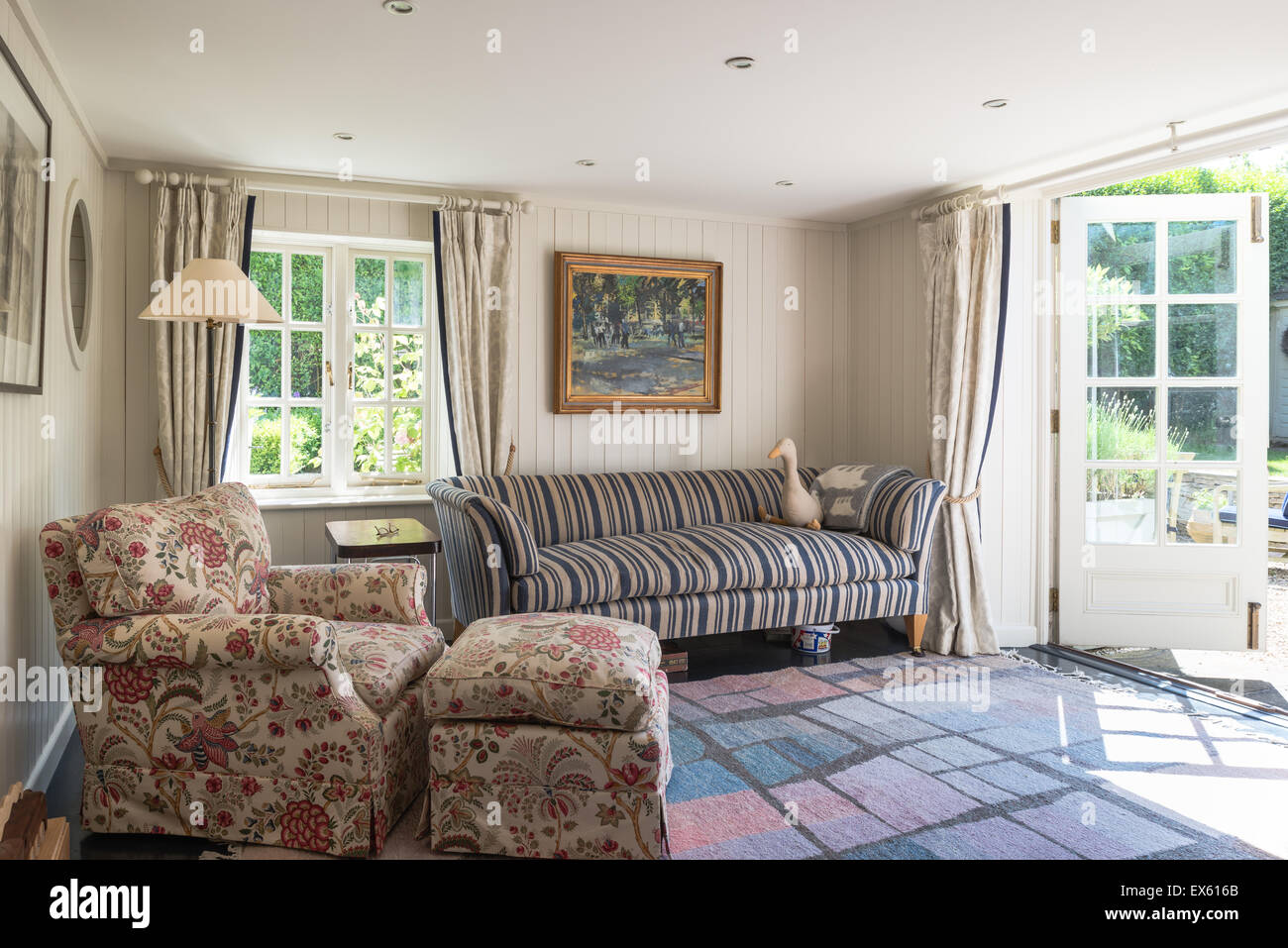 Bunny sofa from Soane upholstered in christopher Howe fabric in living ...