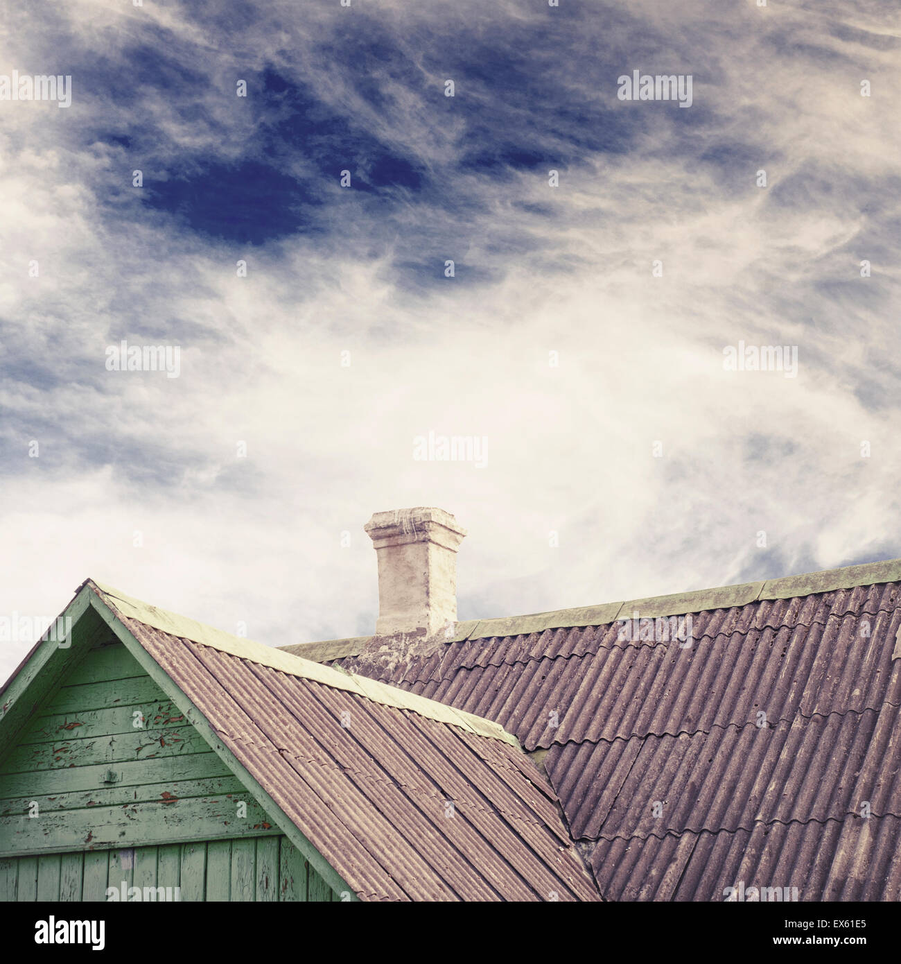 Roof ceramic tile chimney hi-res stock photography and images - Alamy