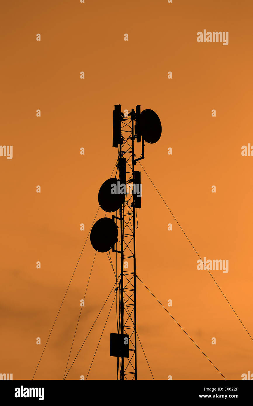 Orange telecommunication tower hi-res stock photography and images - Alamy