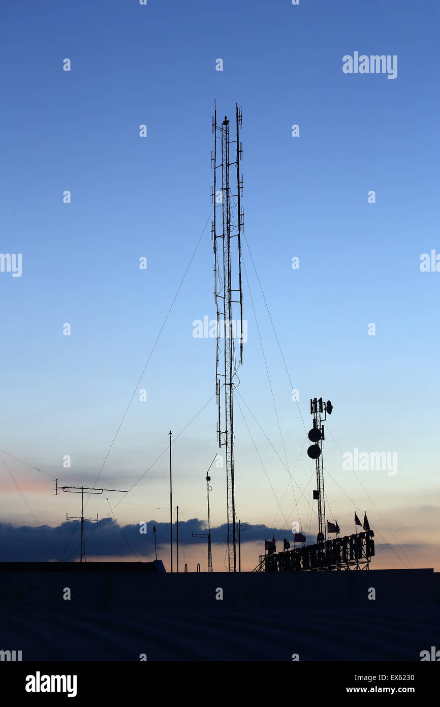 Orange telecommunication tower hi-res stock photography and images - Alamy