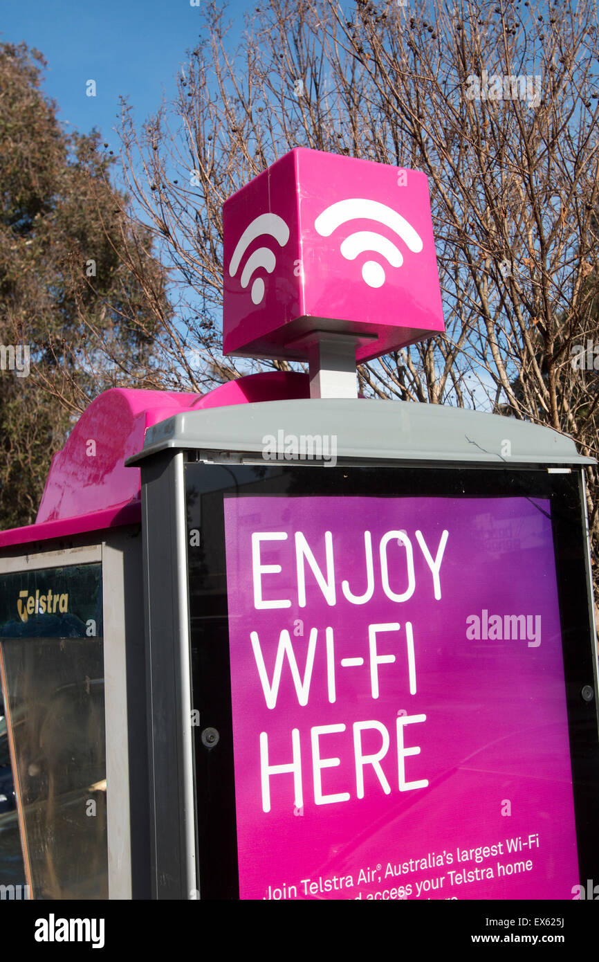Telstra phone booth hi-res stock photography and images - Alamy