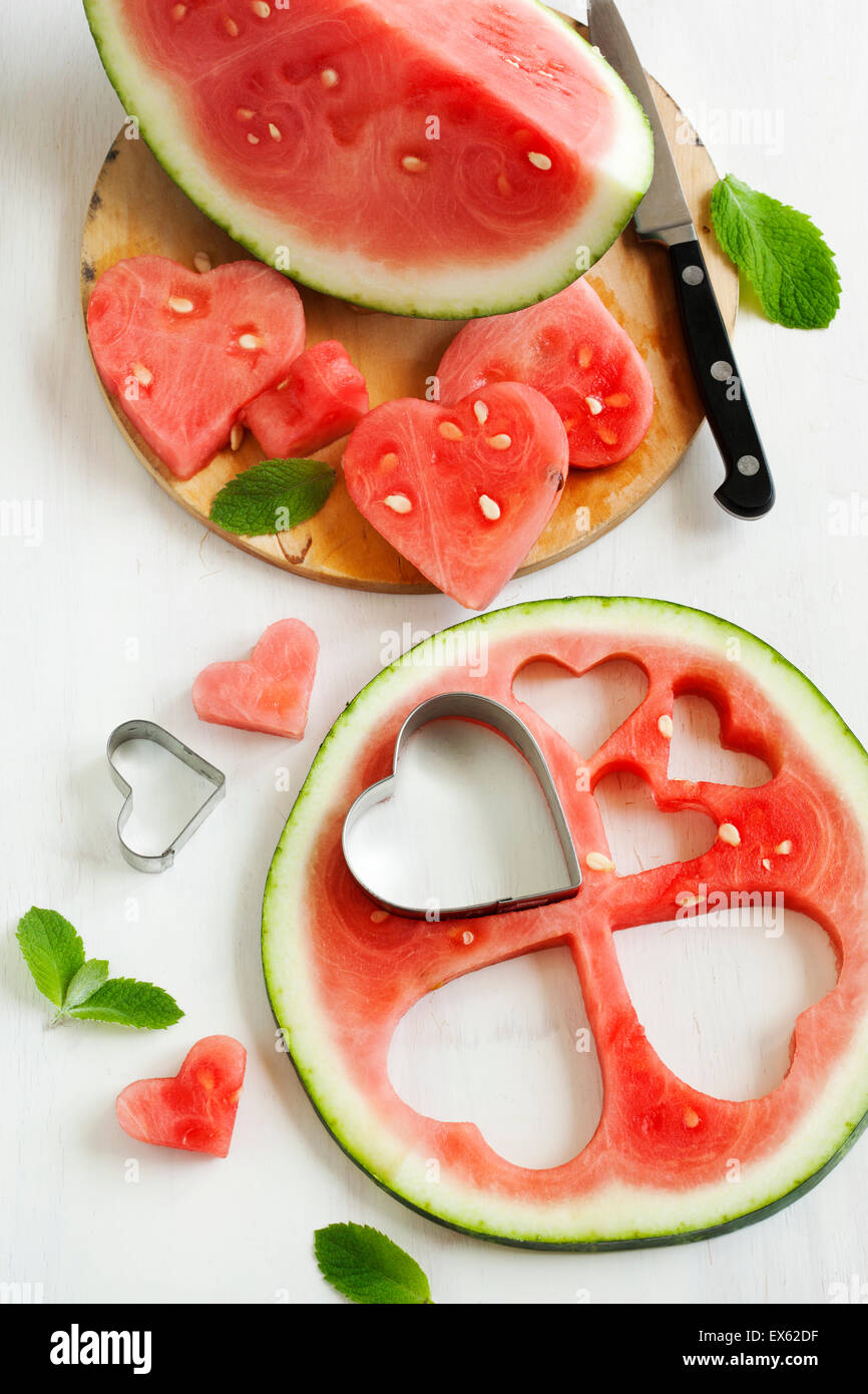 Closeup sweet watermelon slices hi-res stock photography and images - Alamy