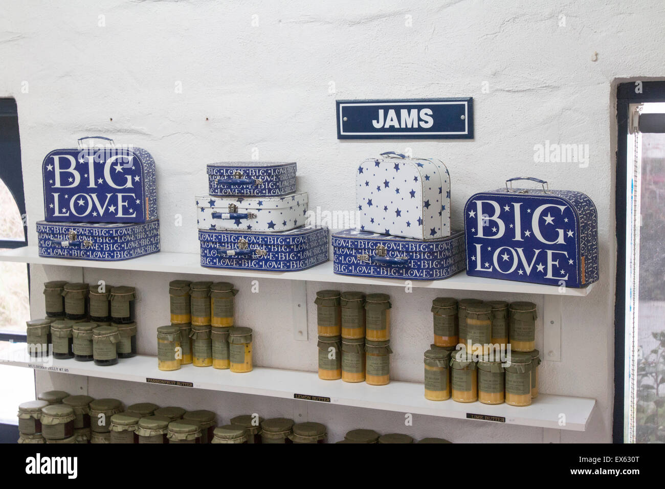 inside a traditional jams and condiments store in Berrima Stock Photo ...