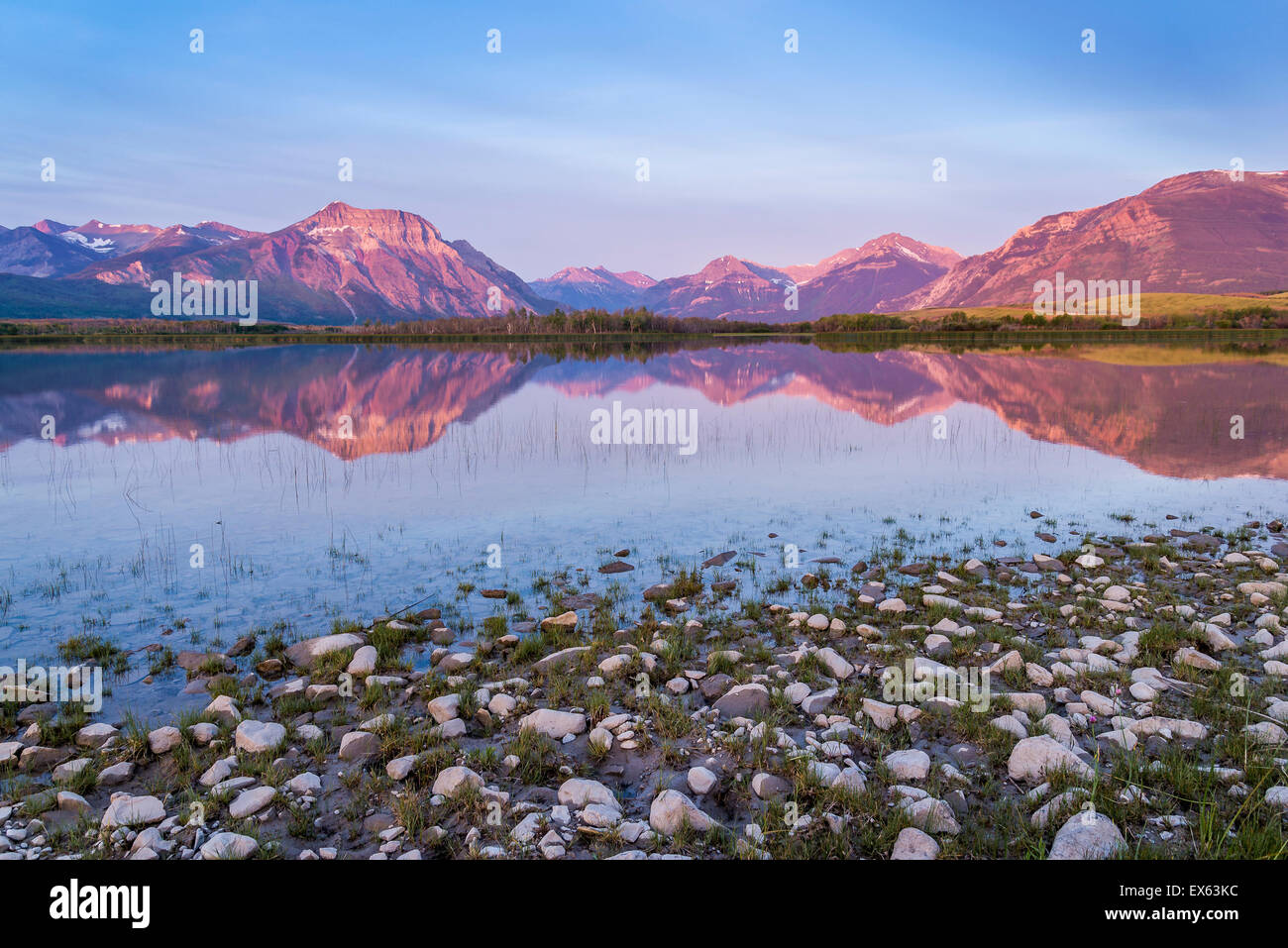 Waterton lakes national park maskinonge lake rocky mountains hi-res ...