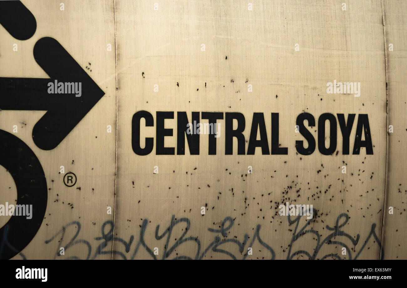 The side of a Central Soya rail tanker car Stock Photo - Alamy