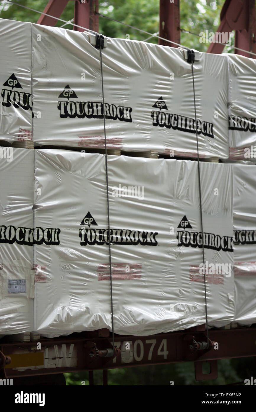 A load of Georgia Pacific Tough Rock Gypsum board drywall being ...