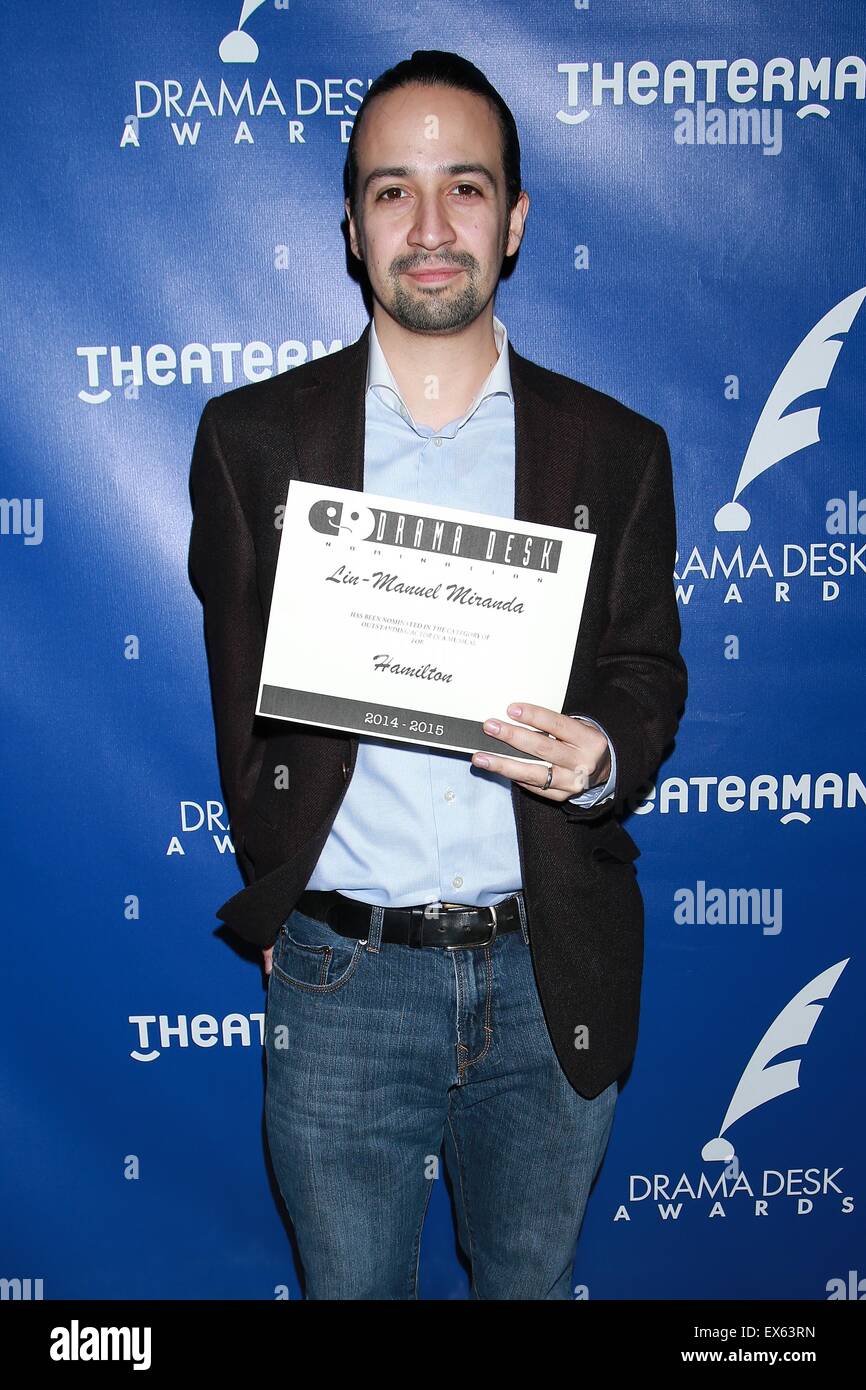2015 Drama Desk Award nominees reception held at New World Stages ...