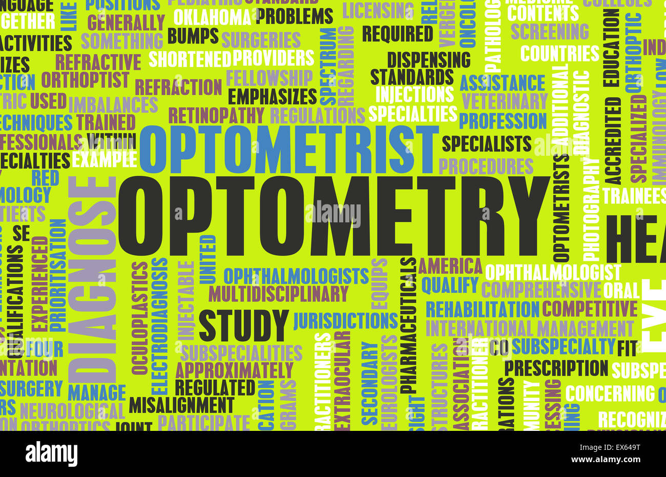 Optometry practice hi-res stock photography and images - Alamy