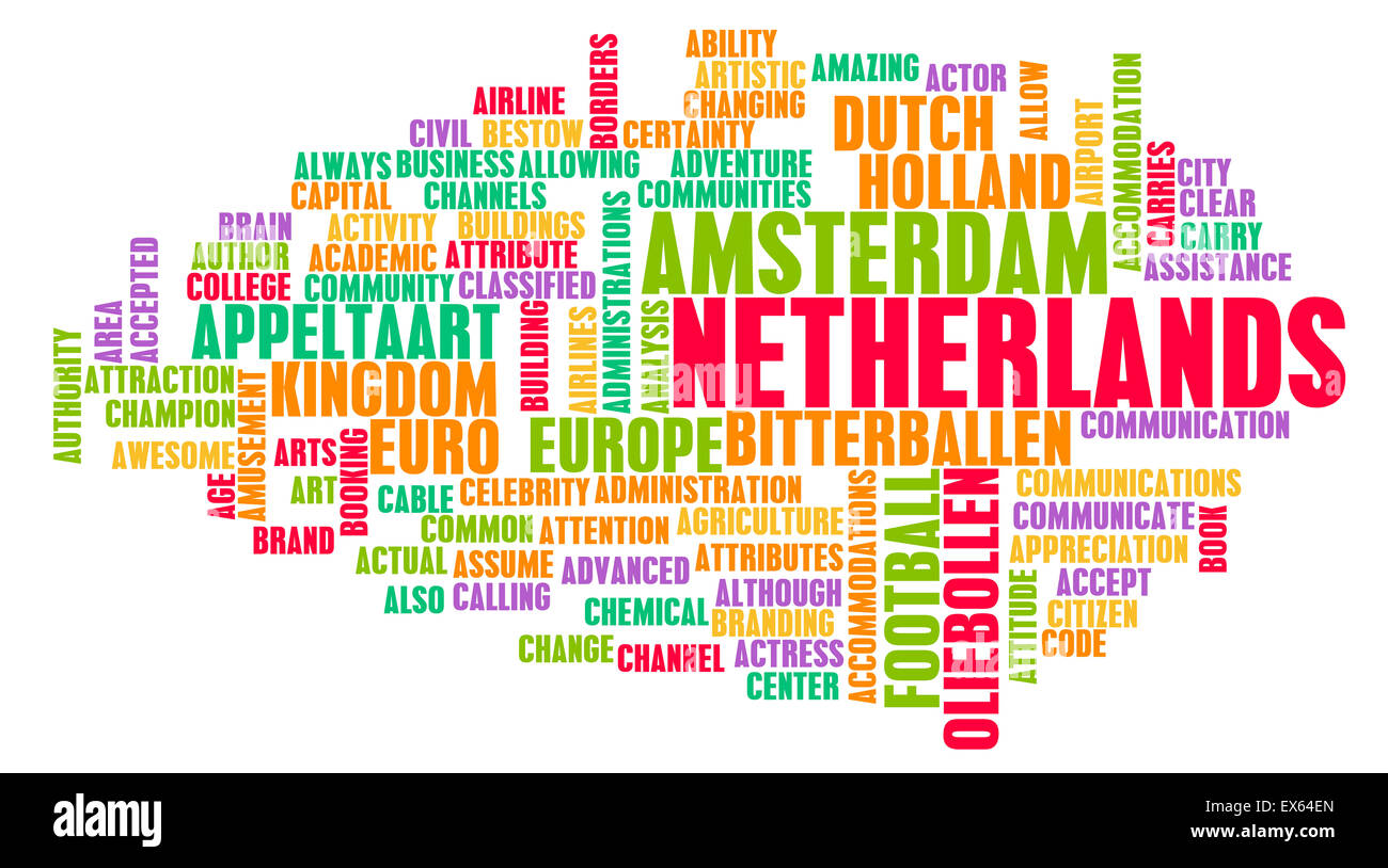 Netherlands as a Country Abstract Art Concept Stock Photo - Alamy