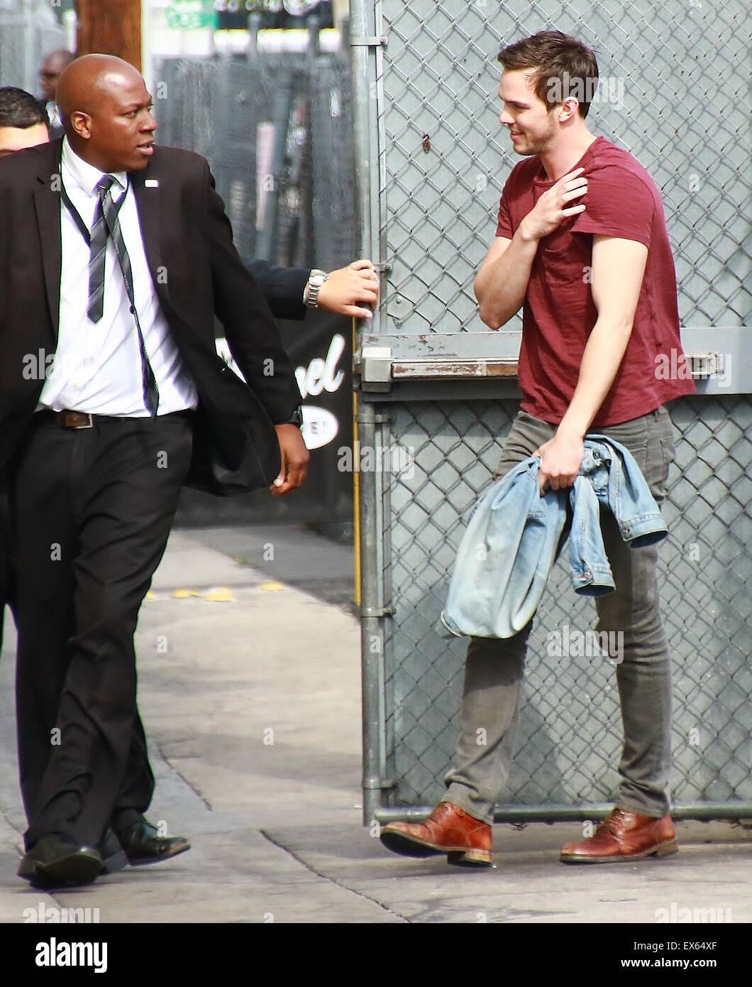 Nicholas Hoult at Jimmy Kimmel Live! Featuring: Nicholas Hoult Where ...