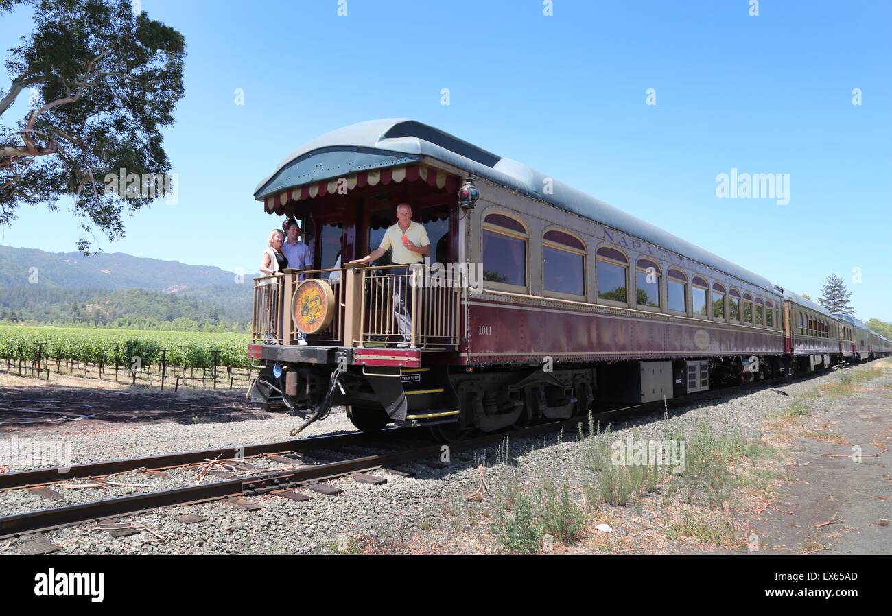 The Napa Valley wine train Stock Photo - Alamy