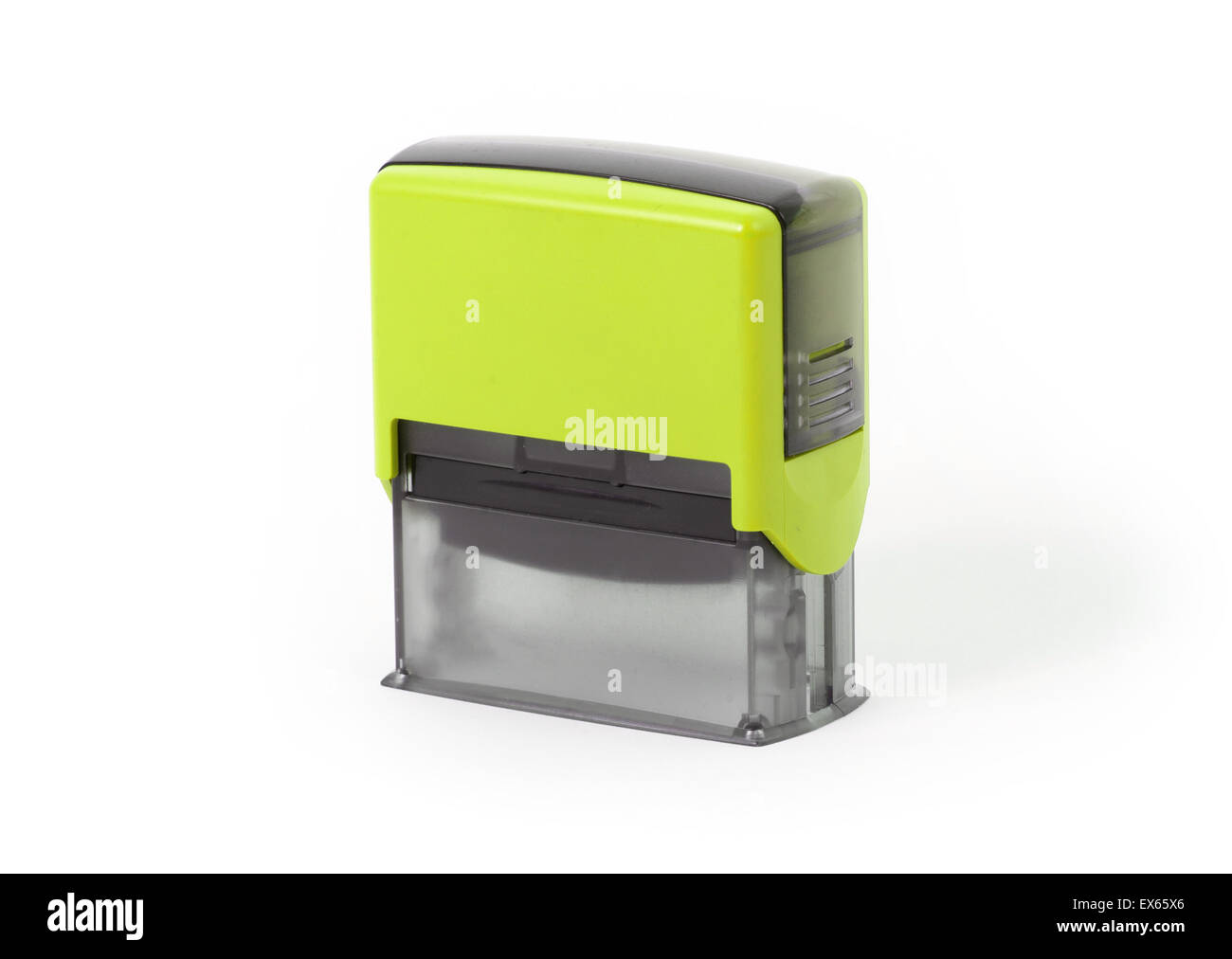 Plastic stamp isolated on a white background Stock Photo - Alamy