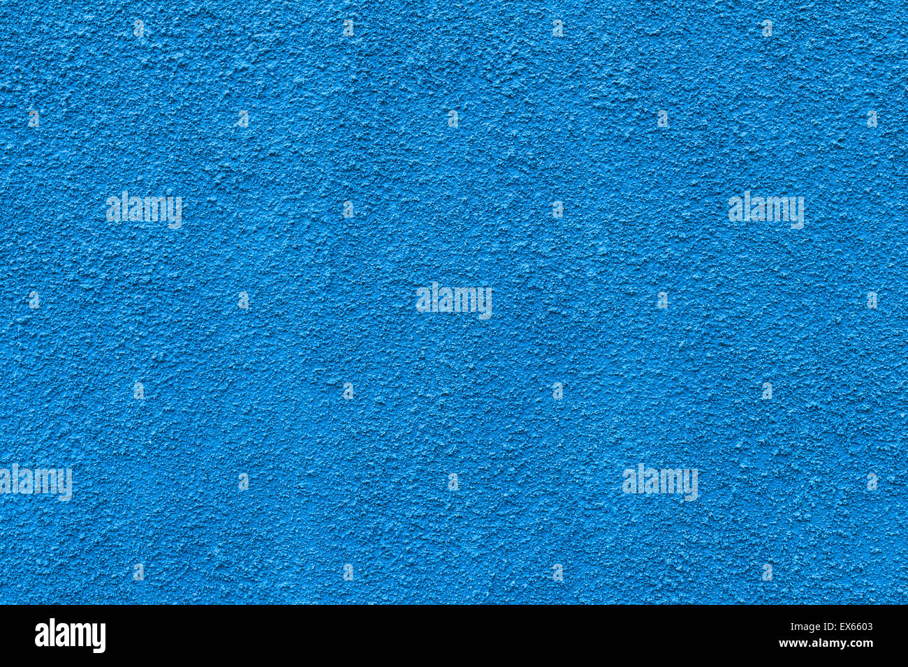 Front view of a wall decorated with blue plaster, coarse Stock Photo ...