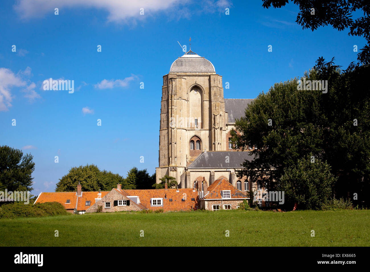 Europe, Netherlands, Zeeland, the village Veere on the peninsula ...