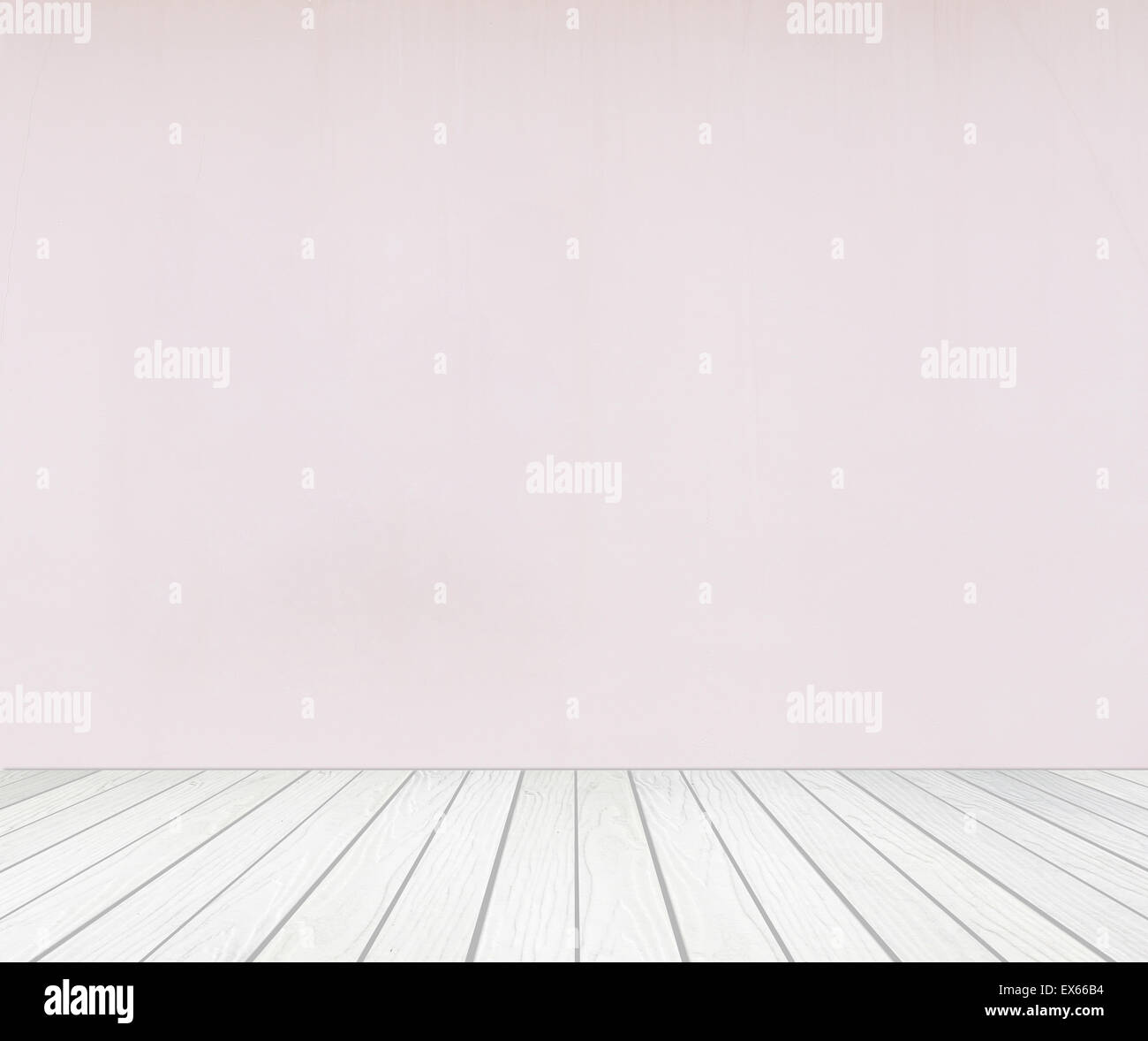room interior with color wall and white wood floor background Stock ...