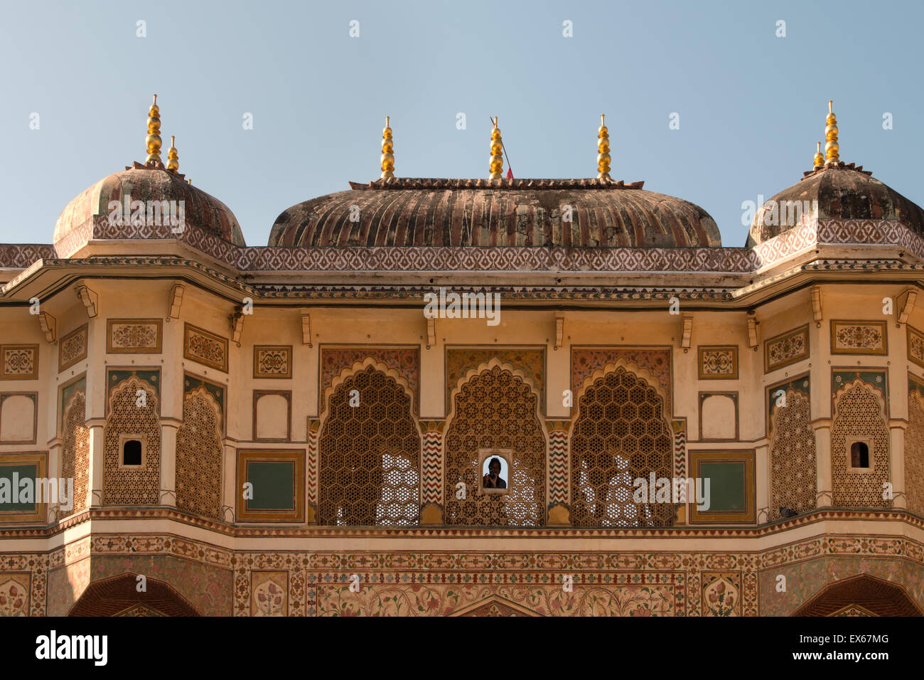 Ganesh Pol gate in the Amber Fort or Amer Palace, Jaipur, Rajasthan ...