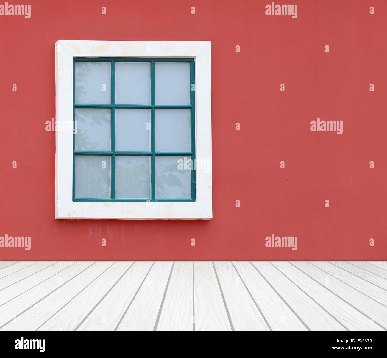 window with wall and wood floor background Stock Photo - Alamy