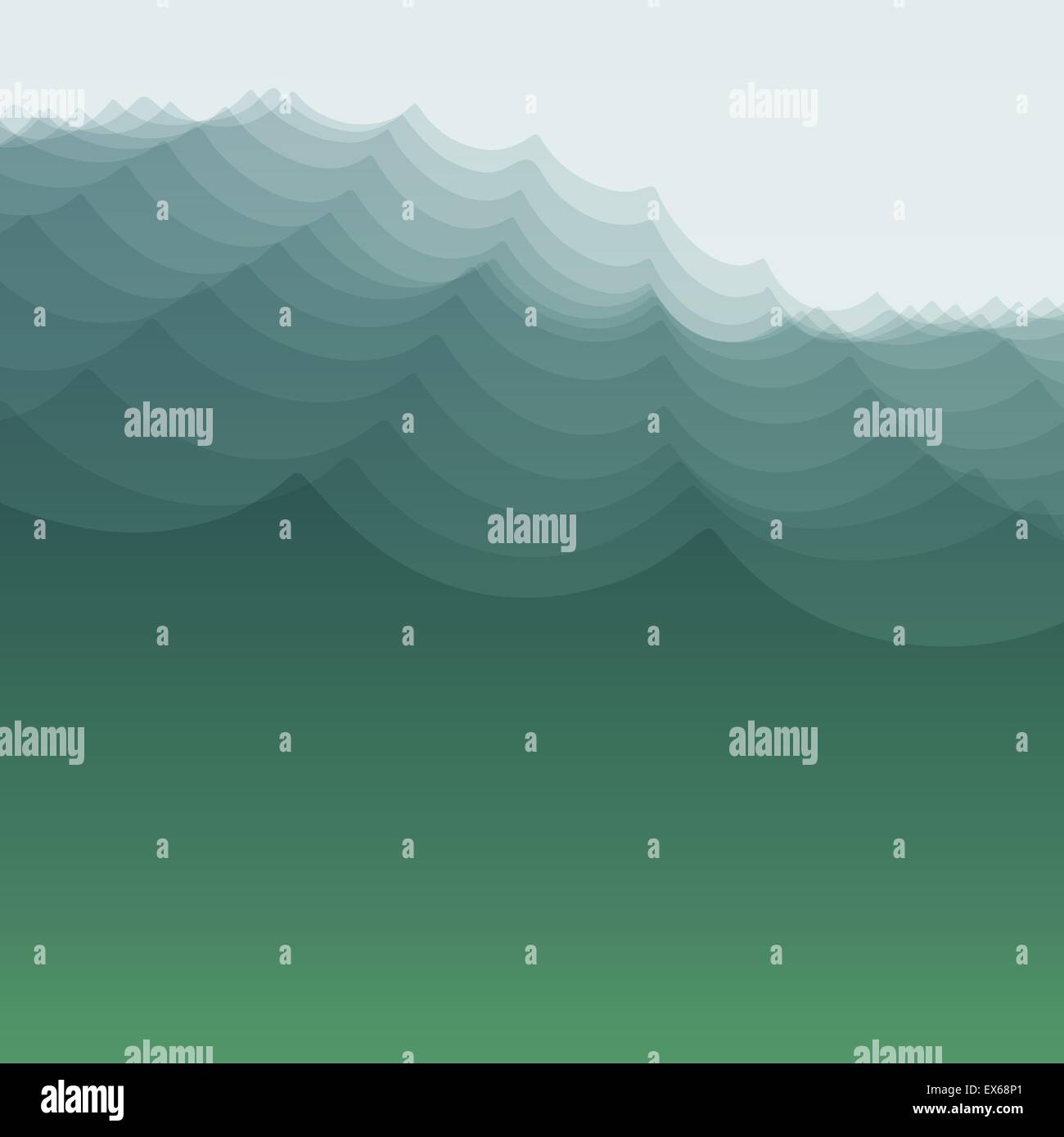 Water Wave. Vector Illustration For Your Design Stock Vector Image ...