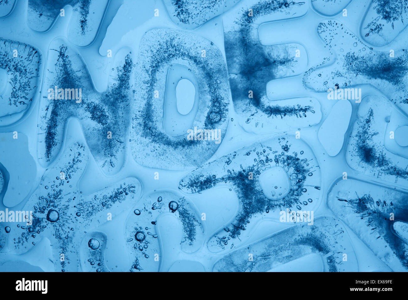 Ice letters hi-res stock photography and images - Alamy