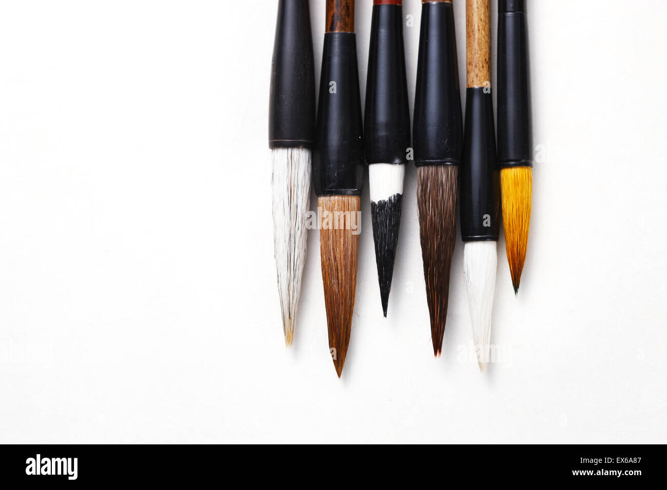 Still life calligraphy brush Stock Photo - Alamy