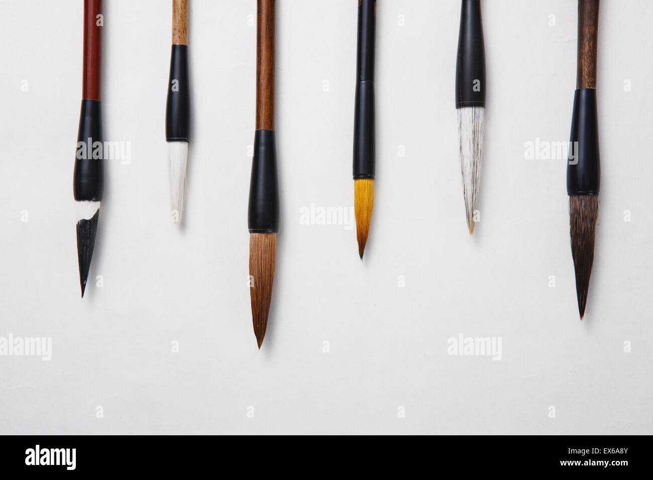 Still life calligraphy brush Stock Photo - Alamy