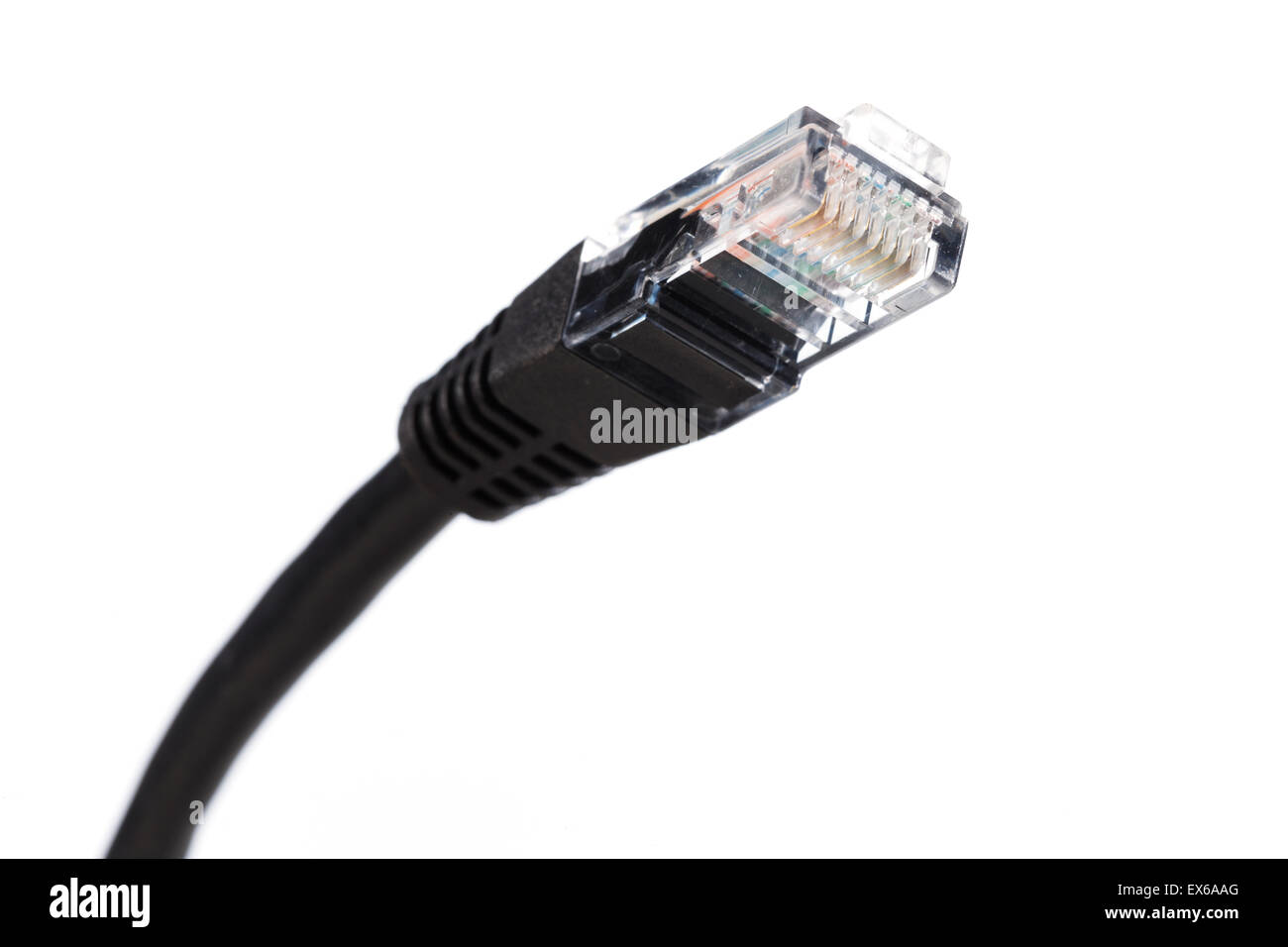 Close-up of Ethernet network cables Stock Photo - Alamy