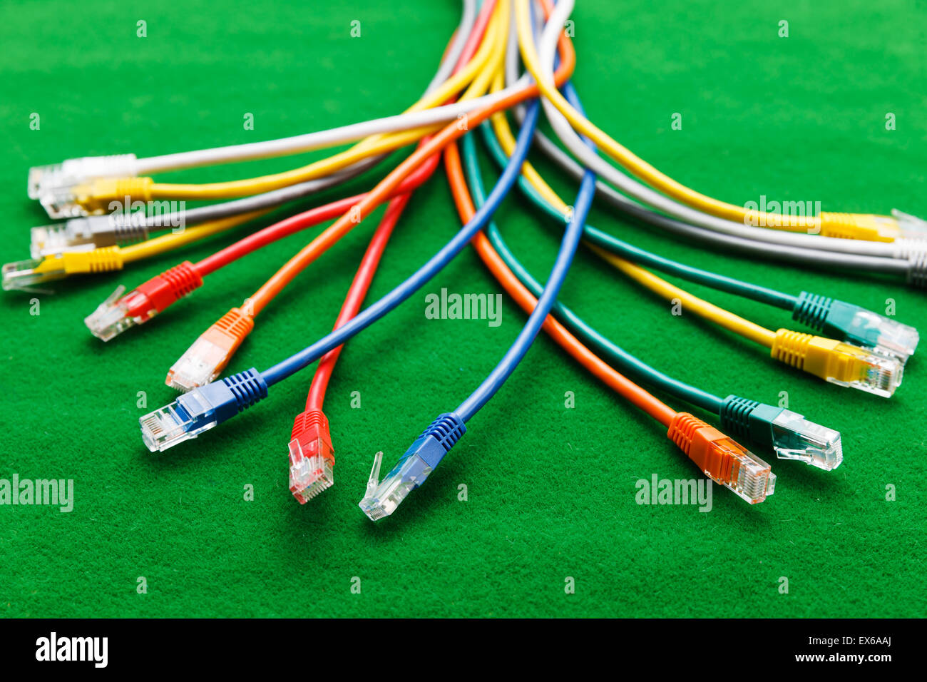Ethernet Network Cables Stock Photo - Alamy