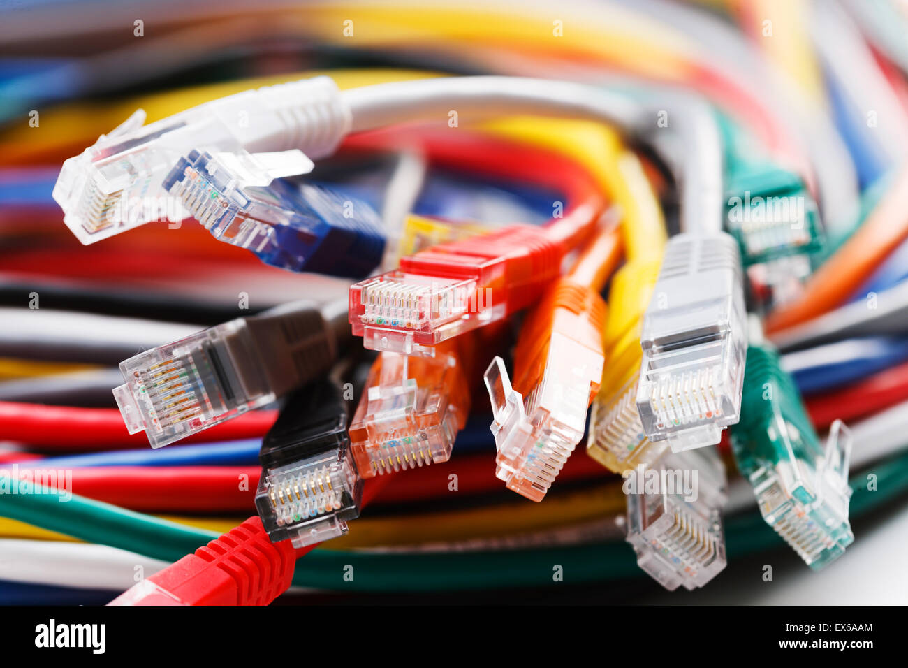 Ethernet Network Cables Stock Photo - Alamy