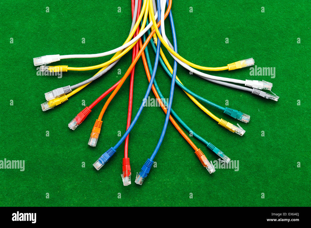 Ethernet Network Cables Stock Photo - Alamy