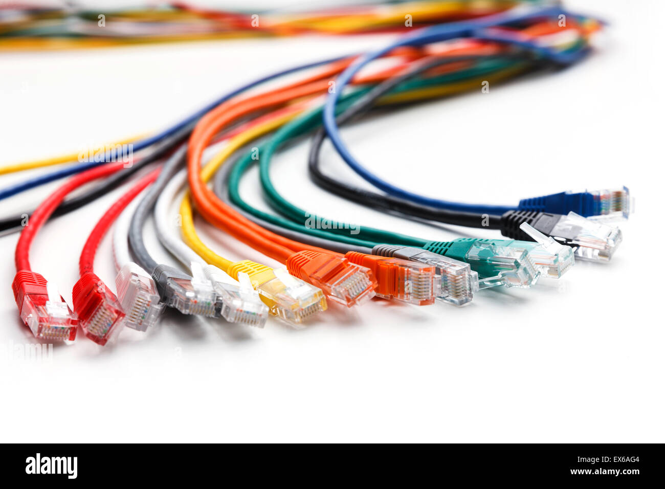 Ethernet Network Cables Stock Photo - Alamy